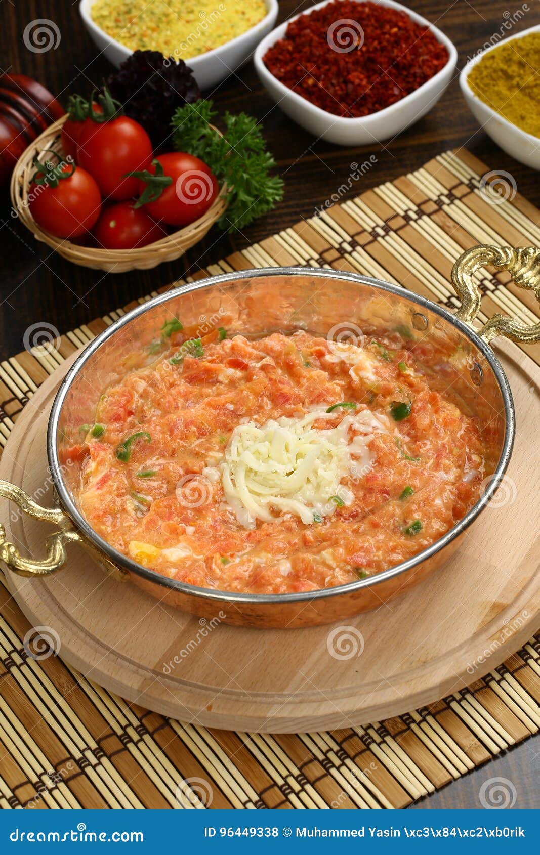 Turkish food menemen stock photo. Image of dishincludes - 96449338