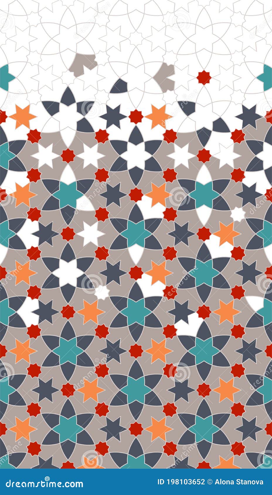 Turkish Geometric Pattern. Color Islamic Pattern Stock Vector ...