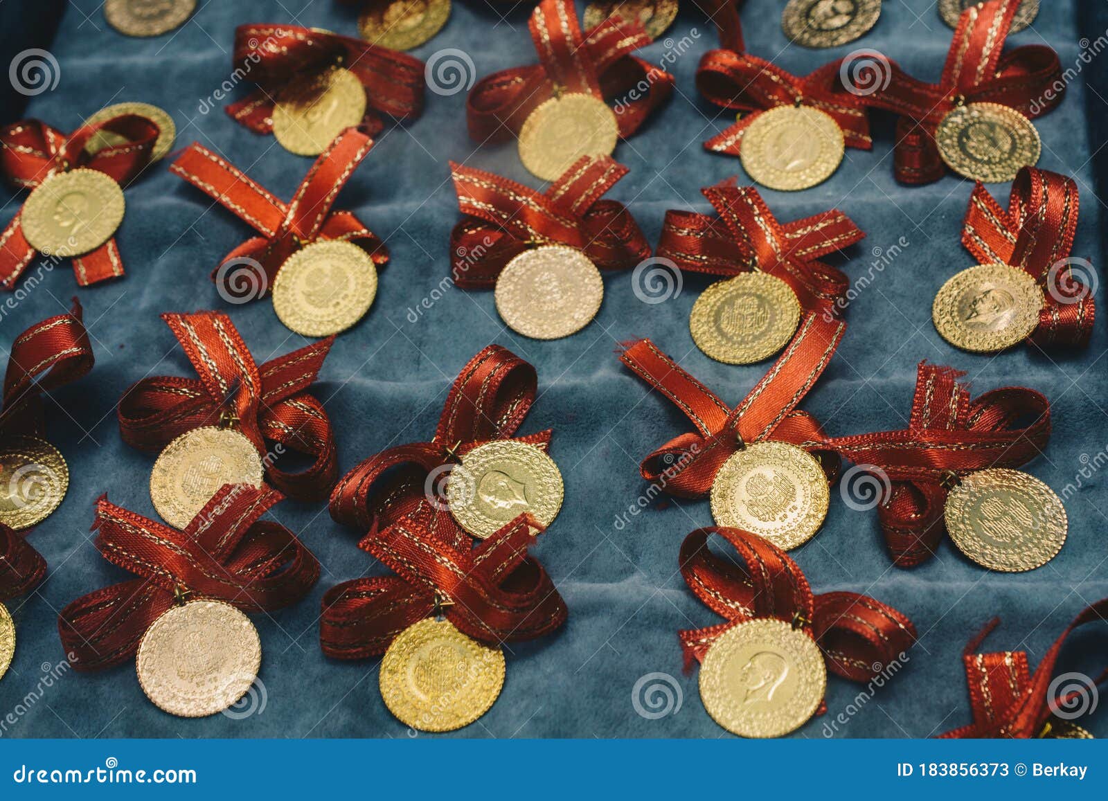 Turkish Gold Coins in view stock image. Image of ancient - 183856373