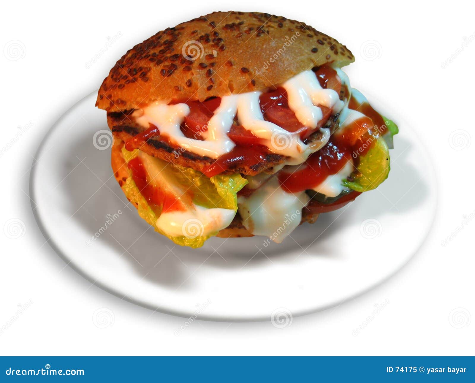 Turkish hamburger stock image. Image of fastfood, fast, sandwich - 74175