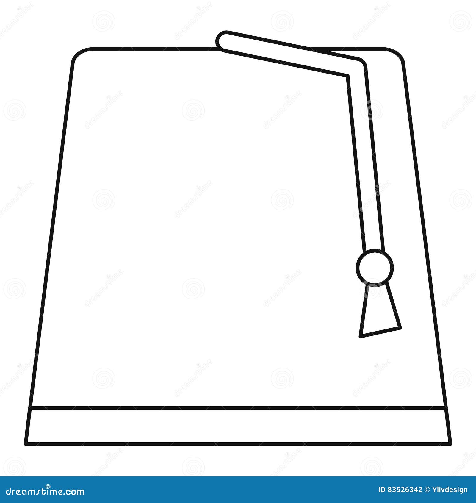 Turkish Hat, Fez Icon, Outline Style Stock Vector - Illustration of ...