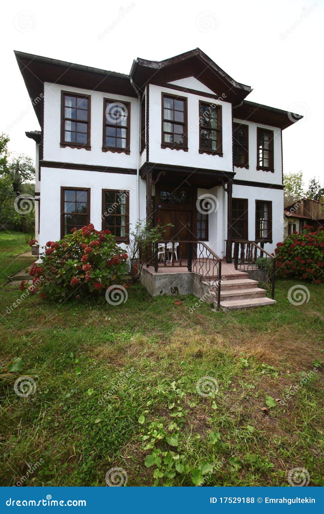 Turkish house stock photo. Image of architecture, shrub - 17529188