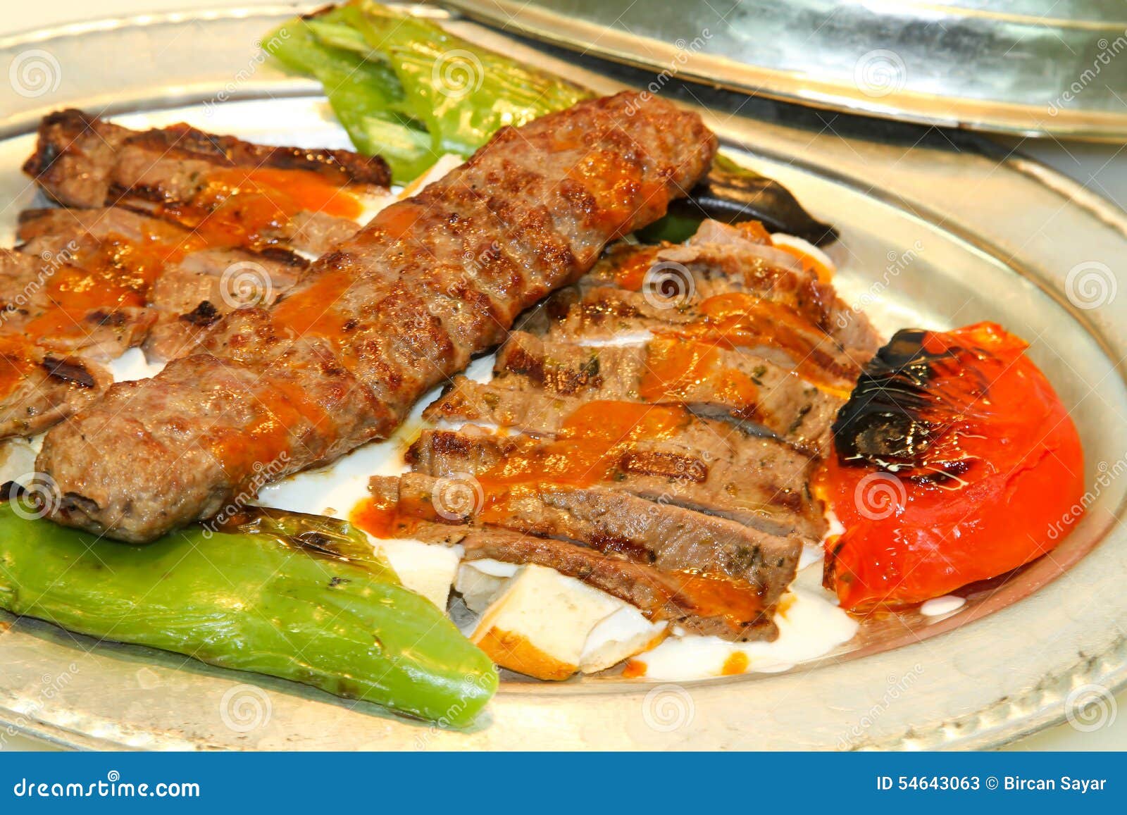 Turkish Kebab stock image. Image of pepper, lunch, delicious - 54643063