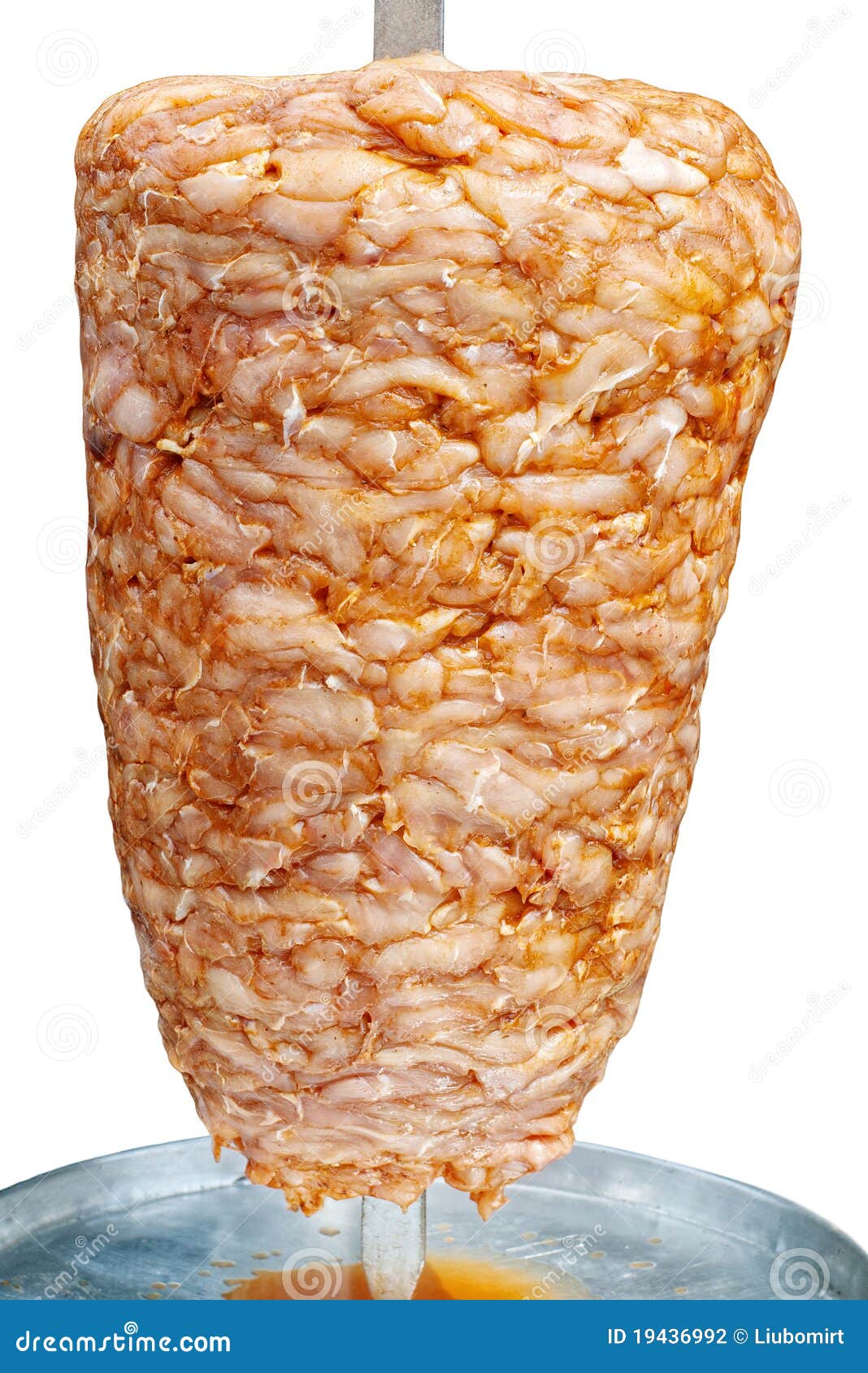 Turkish kebab on white stock photo. Image of chicken - 19436992
