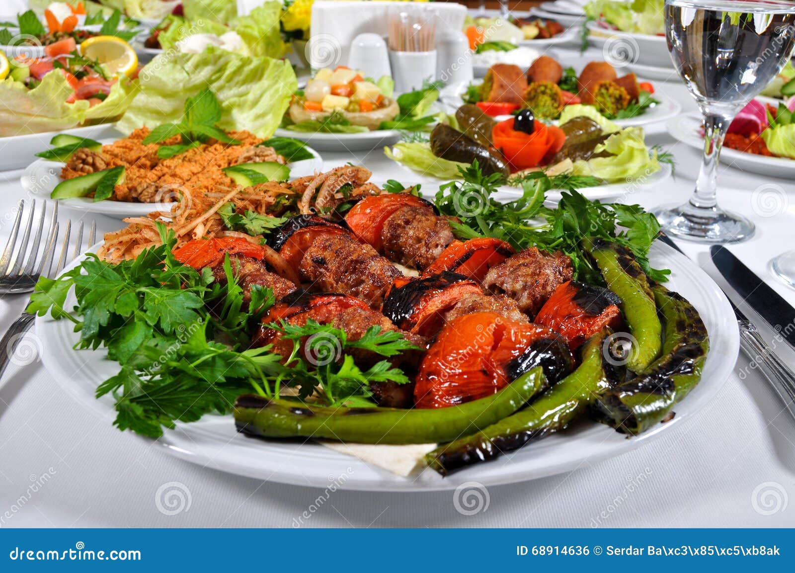Turkish Food Feast Kebap Stock Photos - Free & Royalty-Free Stock ...