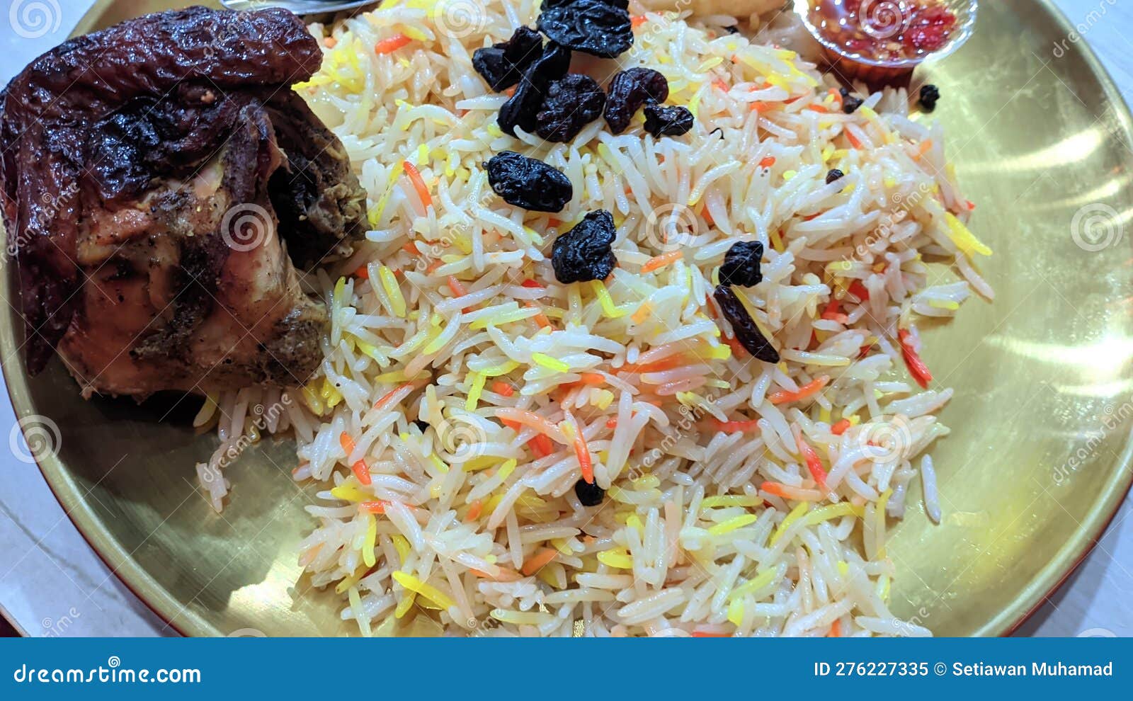 Turkish Kebuli Rice in Indonesian Version Stock Image - Image of kebuli ...