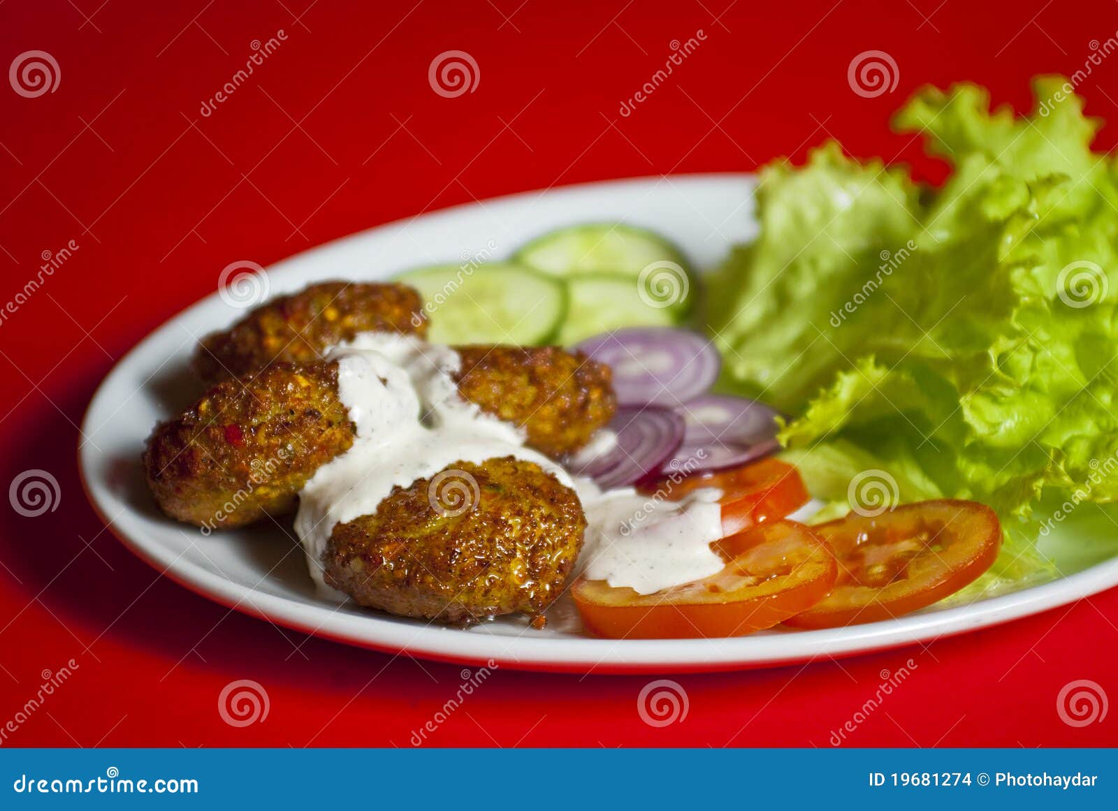 Turkish kofte (meat ball) stock photo. Image of dinner - 19681274