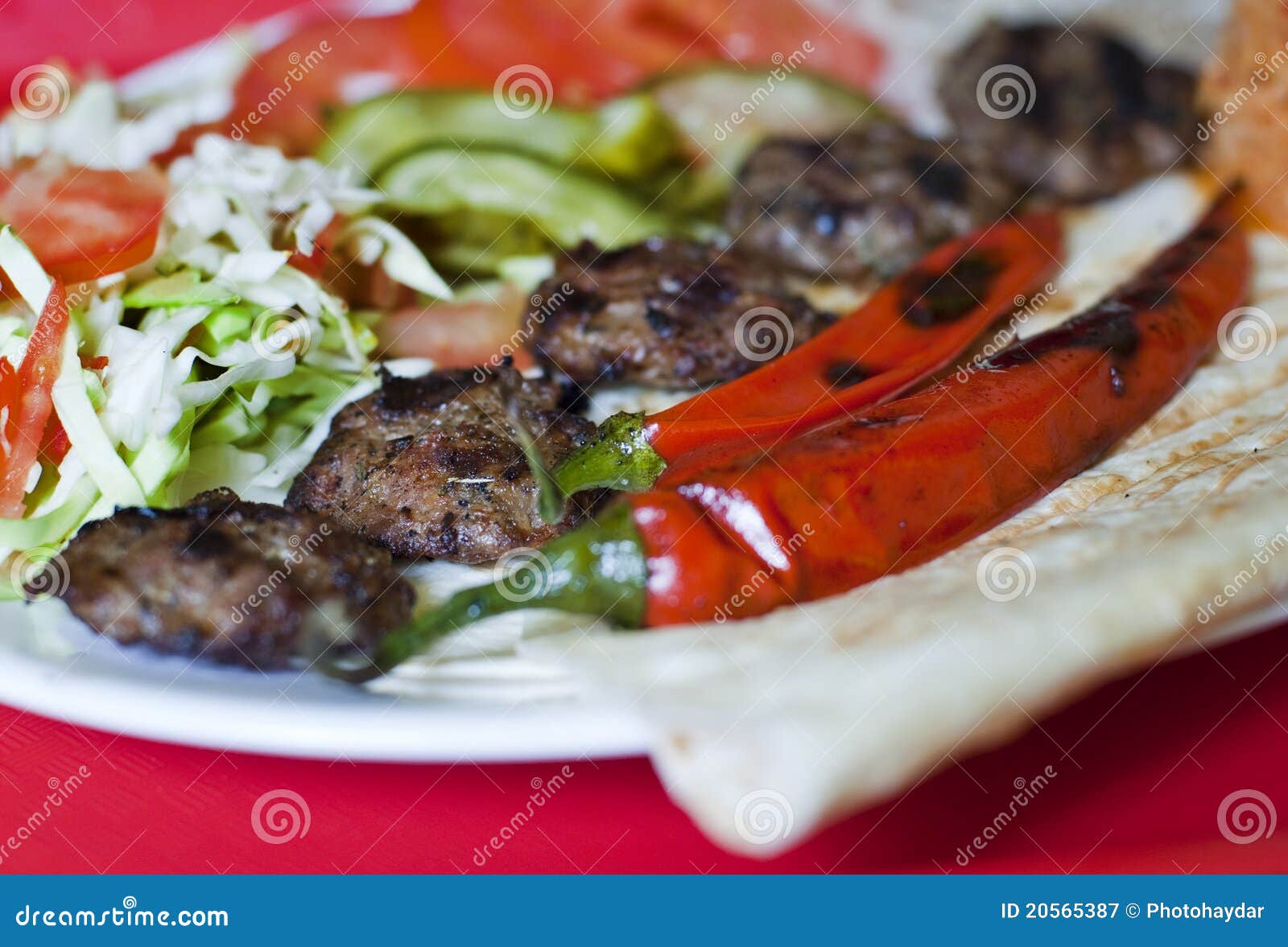 Turkish kofte (meat ball) stock image. Image of beef - 20565387