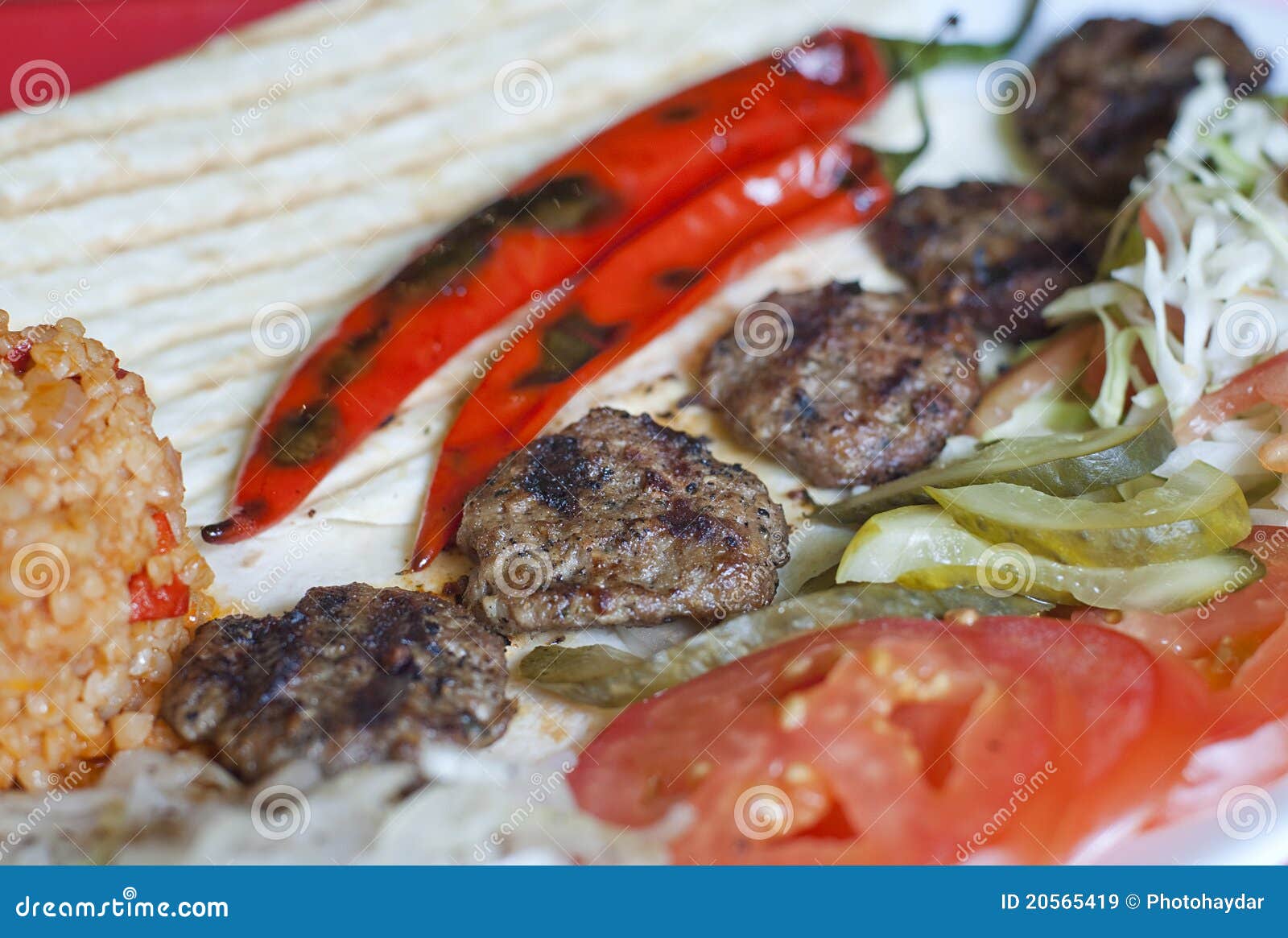 Cig Kofte, A Raw Meat Dish In Turkish And Armenian Cuisines. Turkish ...