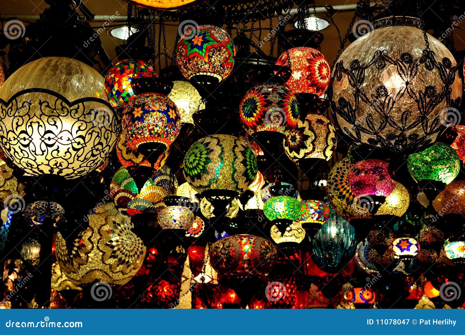 Turkish Lamp Shop stock image. Image of decor, turkey - 11078047