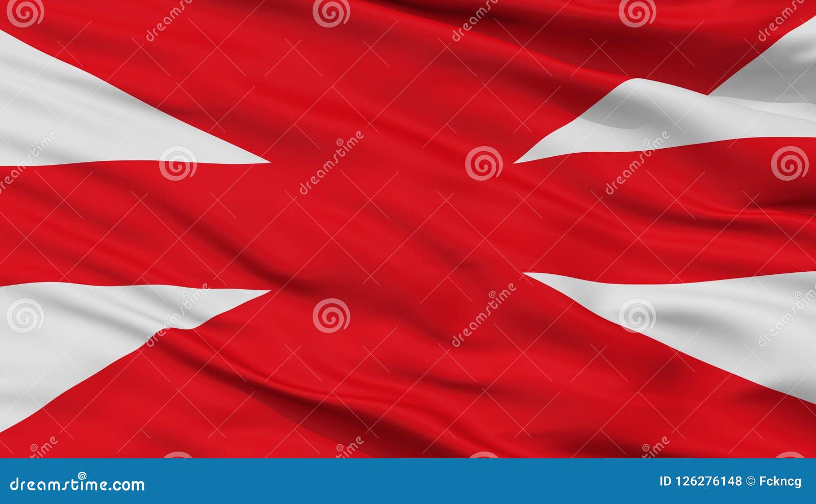 Turkish Land Forces Command Flag Closeup View Stock Illustration ...