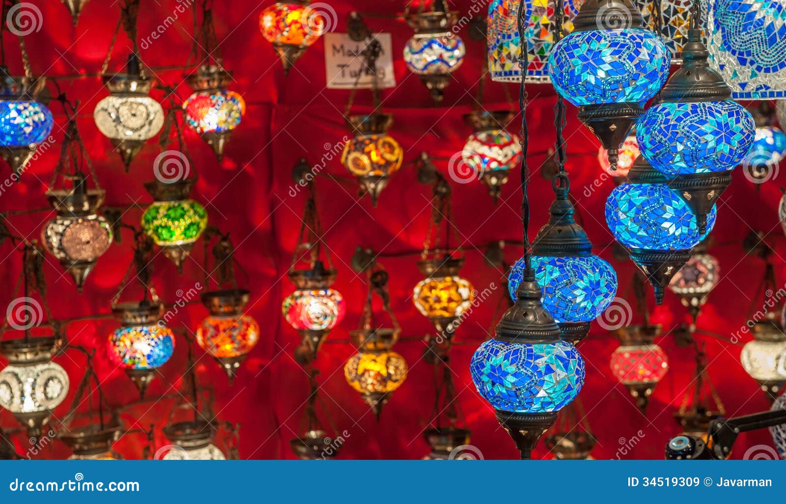 Turkish Lanterns at Grand Bazaar, Istanbul Stock Image - Image of ...