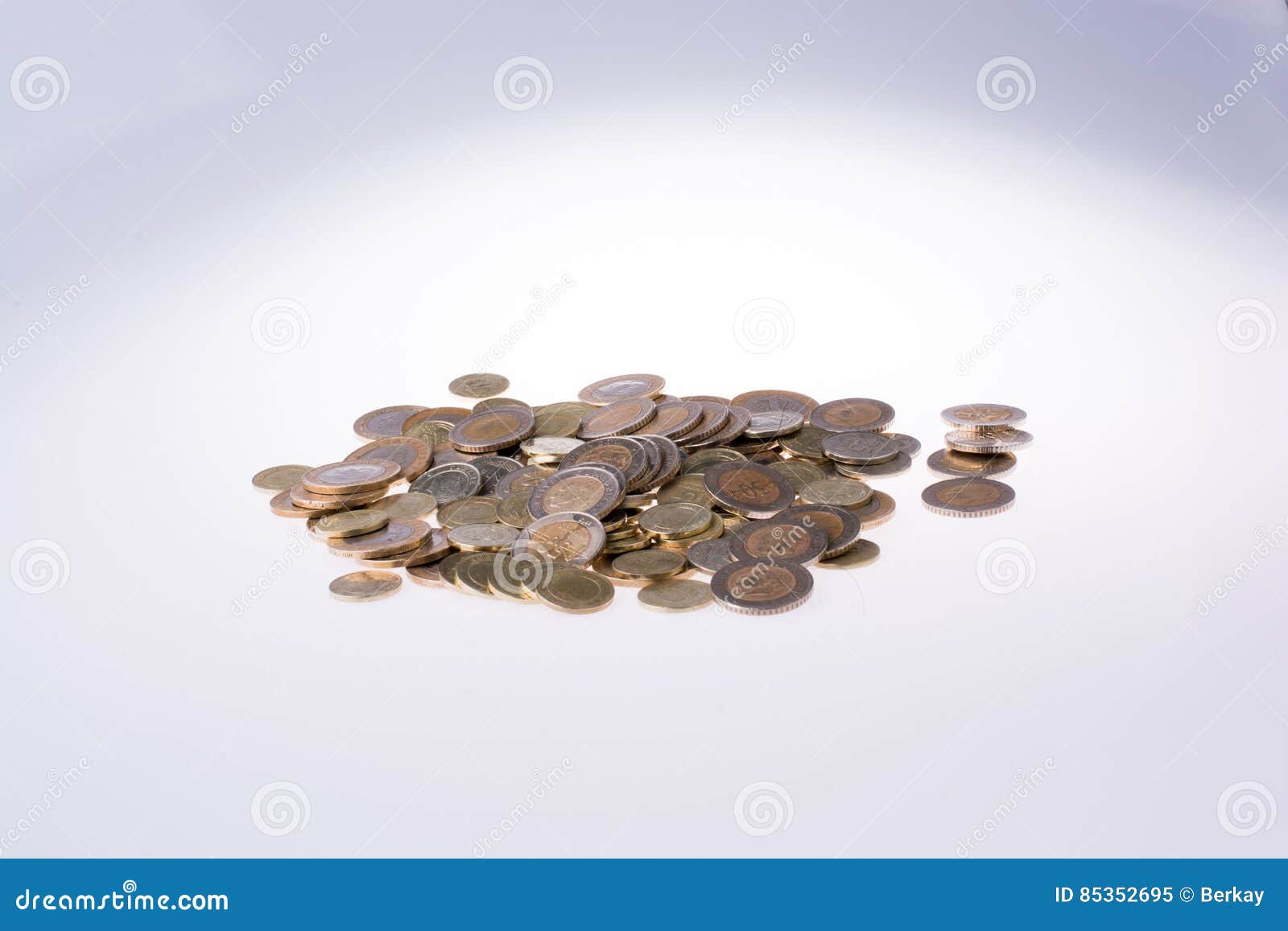 Turkish Lira Coins Shape a Round Circle Form Stock Image - Image of ...