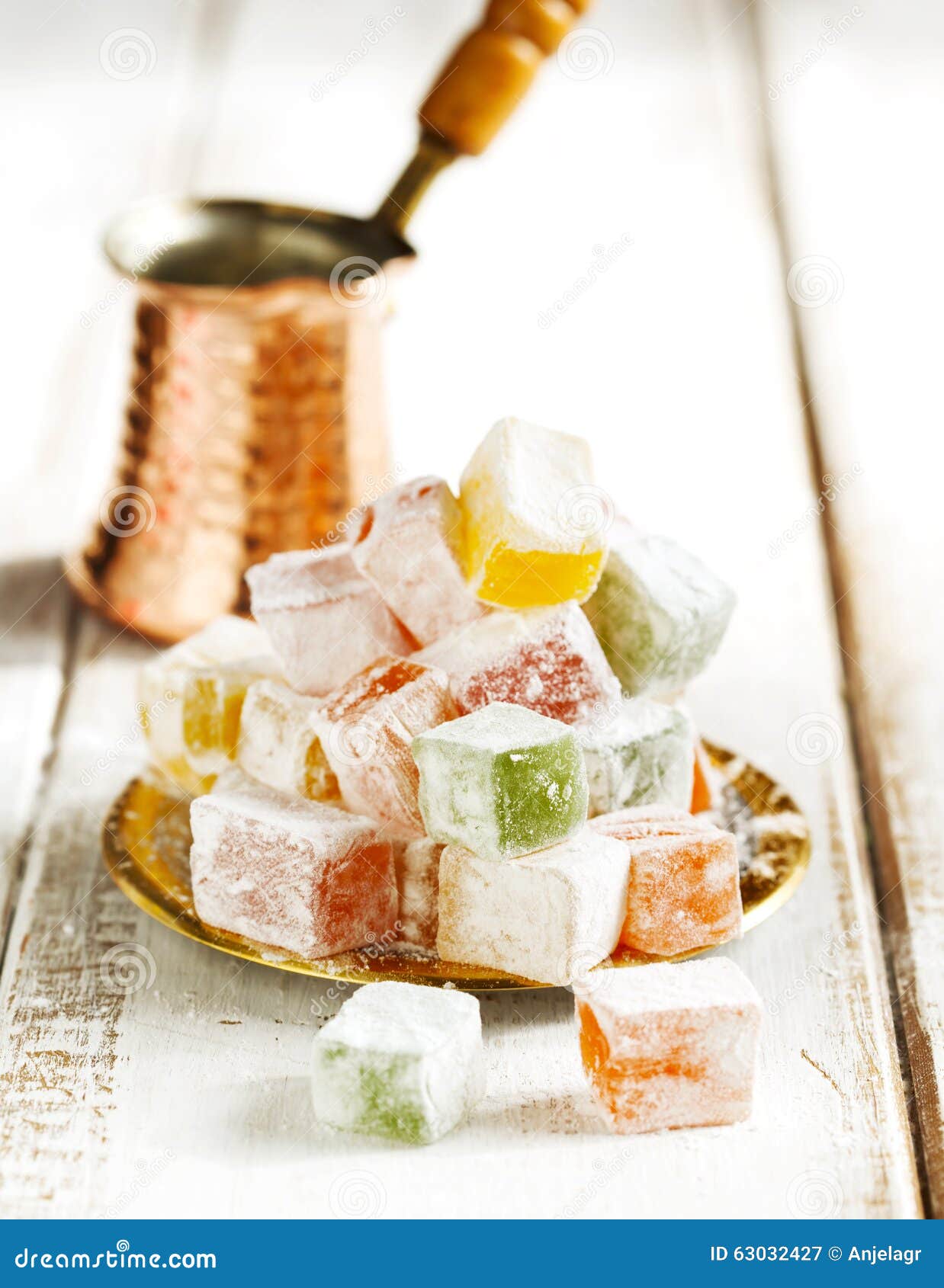 Turkish lokum stock image. Image of tradition, mixed - 63032427