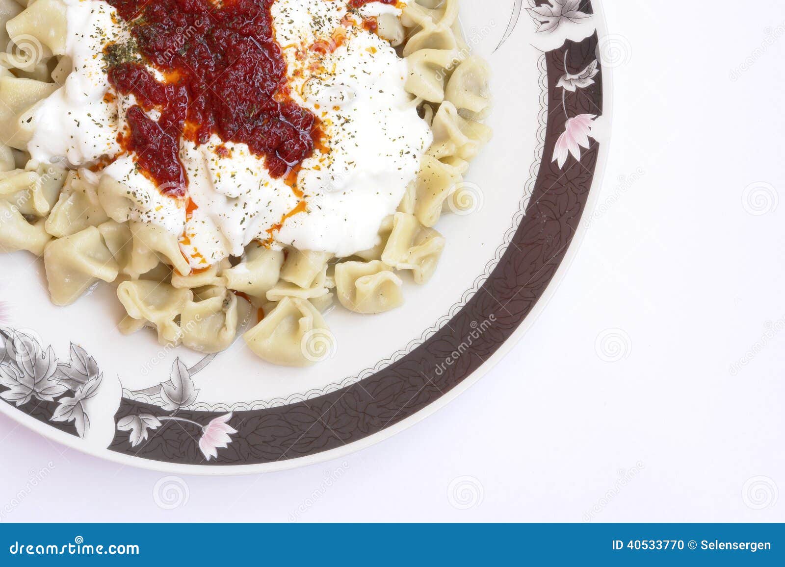 Turkish Manti stock photo. Image of tomato, meat, turkish - 40533770