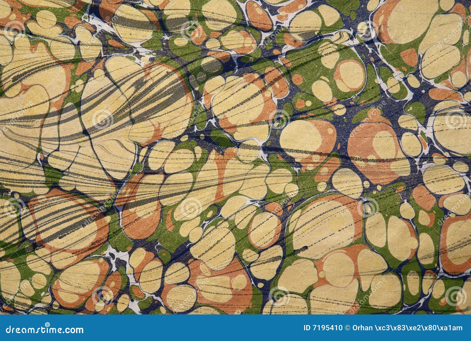 Turkish Marbled Paper Artwork Stock Photo - Image of detail, artwork ...