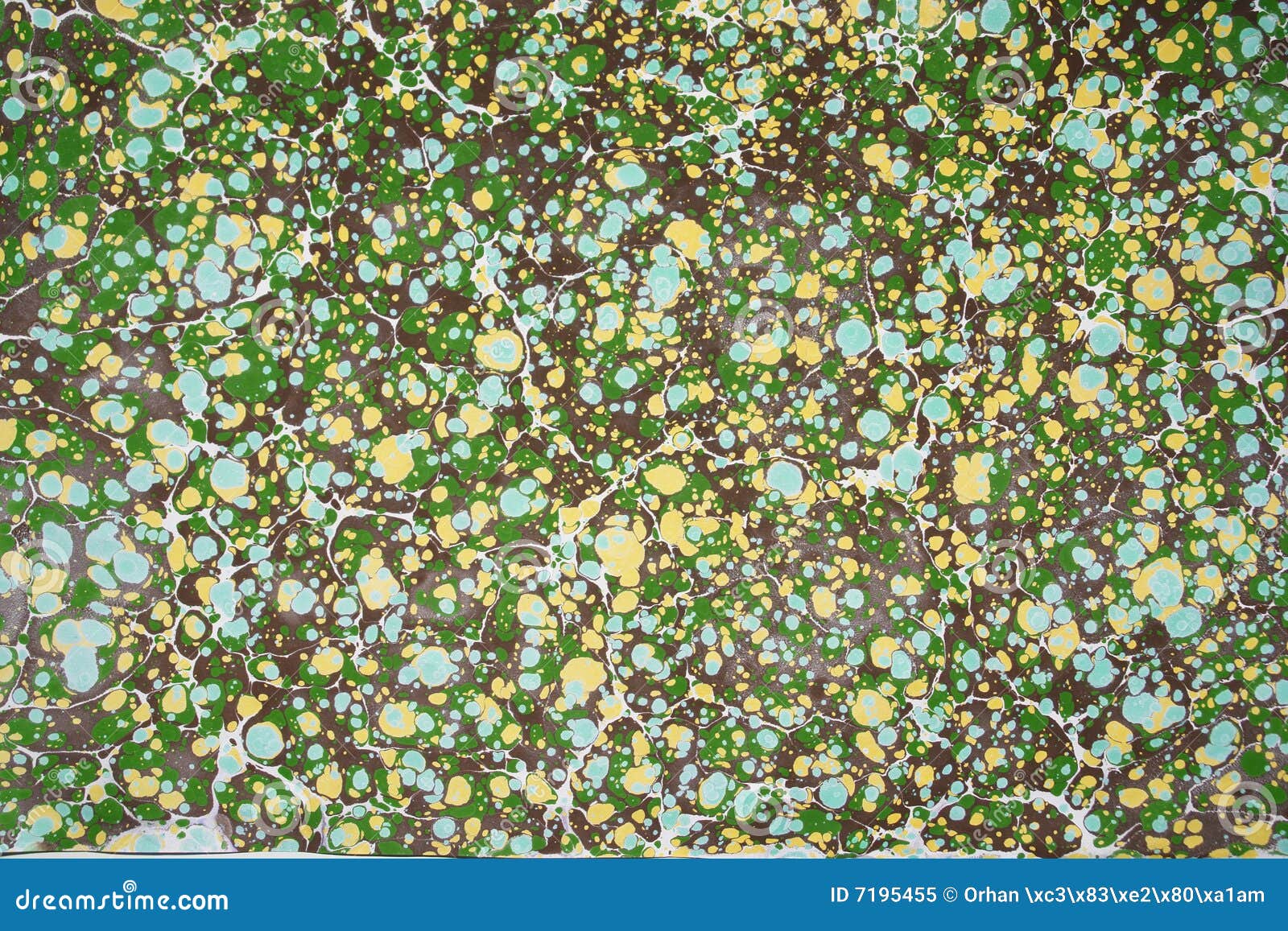 Turkish Marbled Paper Artwork Stock Image - Image of decorative, book ...