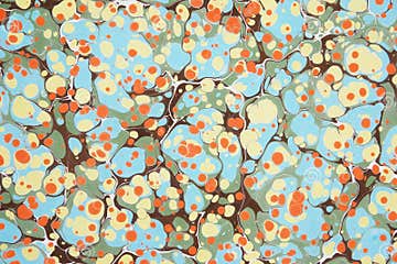 Turkish Marbled Paper Artwork Stock Photo - Image of craft, decorative ...