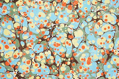 Turkish Marbled Paper Artwork Stock Photo - Image of craft, decorative ...