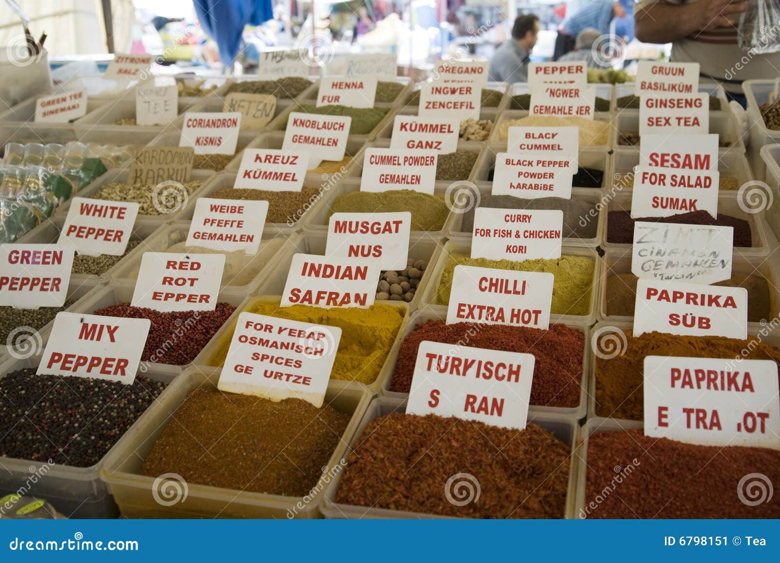 Turkish market stock image. Image of powder, condiment - 6798151