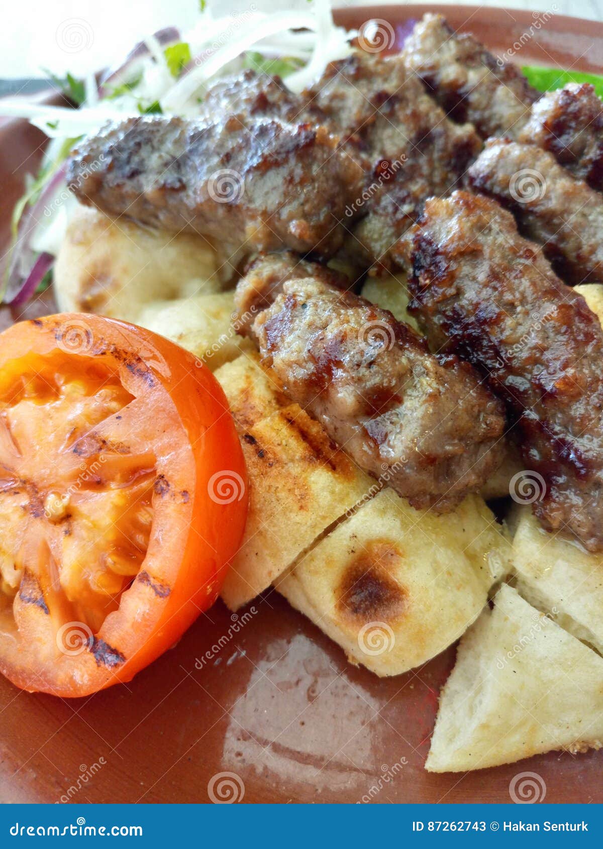 Turkish Meat Food Kebab Lamb Tandoori / Kuzu Tandir Kebap. Royalty-Free ...