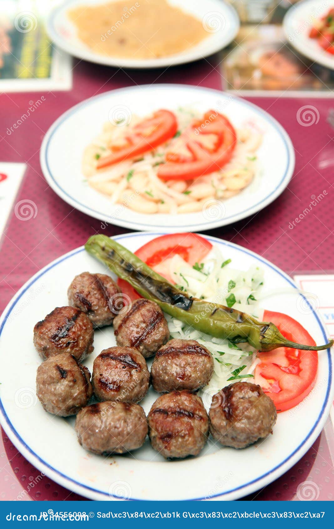 Turkish Meatball stock photo. Image of food, onion, cooked - 34556098