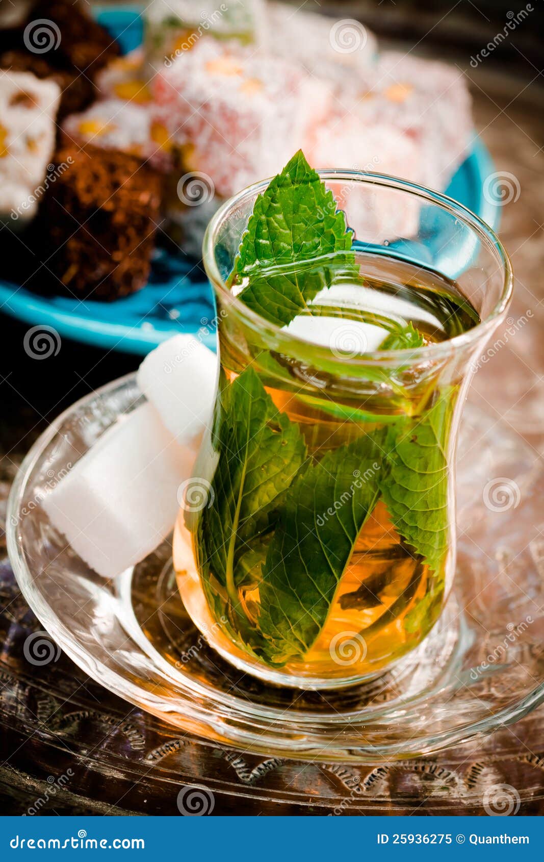 Turkish mint tea stock image. Image of traditionally - 25936275
