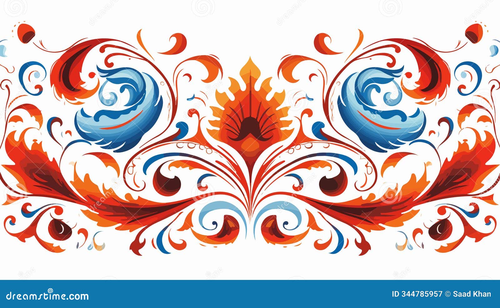 Turkish Modern Motif Design Cartoon Vector Illustration Stock Vector ...