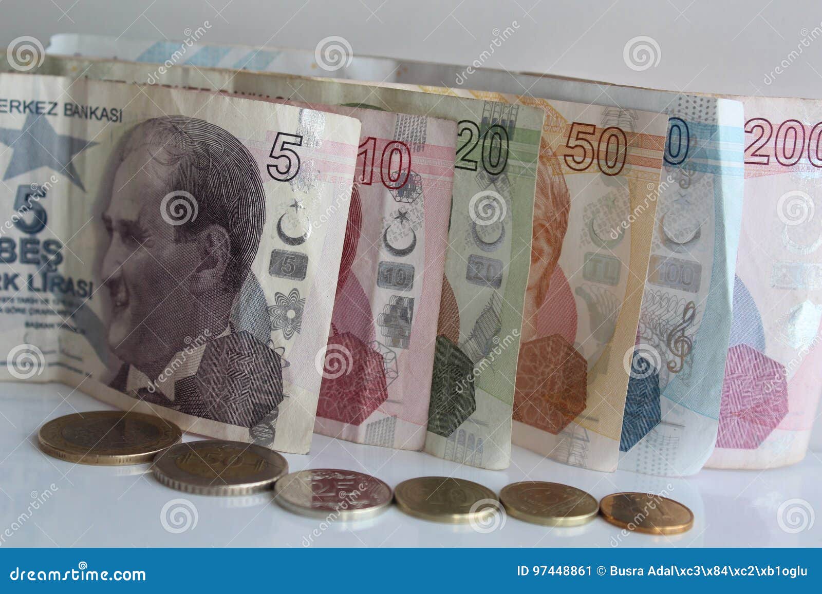 Turkish money stock image. Image of credit, economic - 97448861