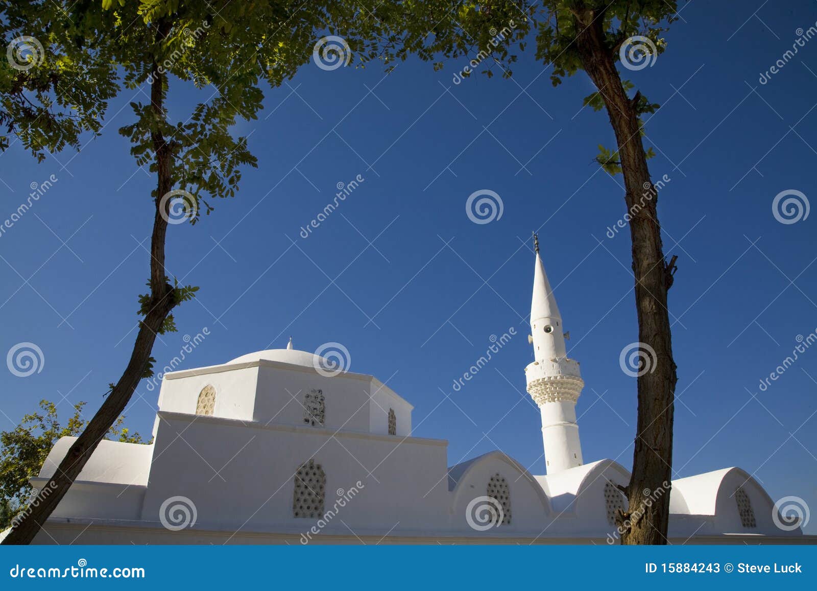 Turkish Mosque stock image. Image of minaret, turquoise - 15884243