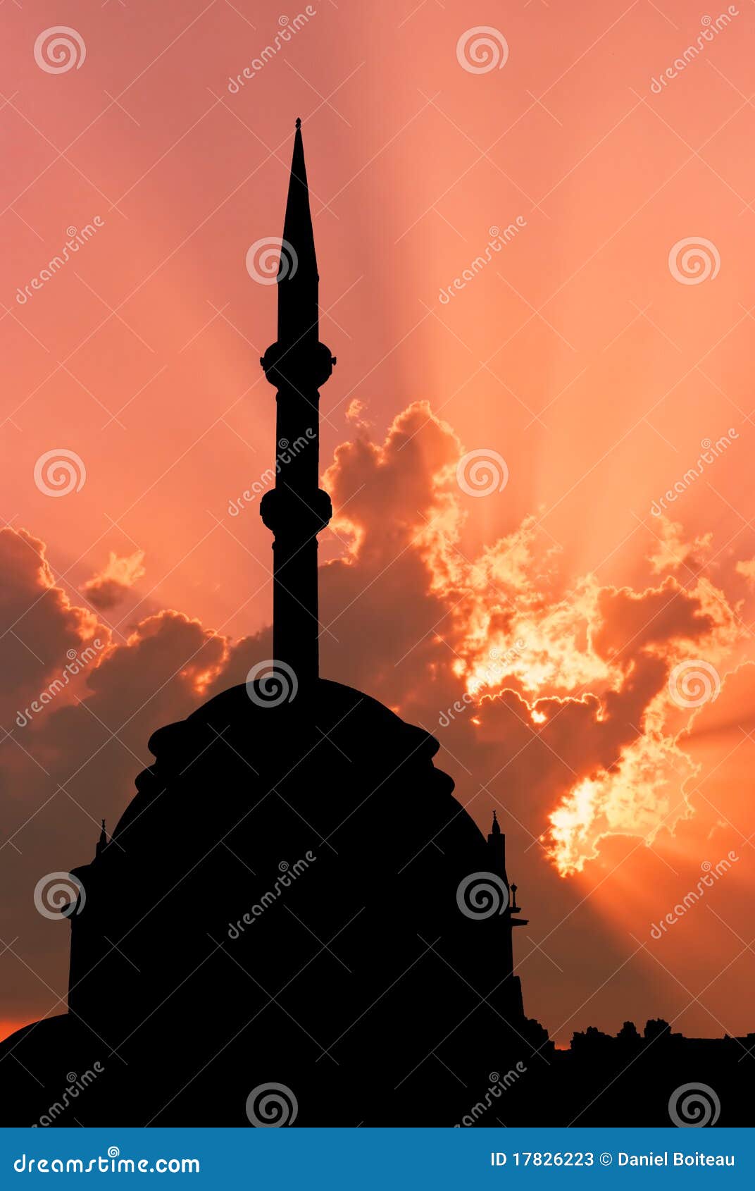 Turkish mosque sunset stock image. Image of orange, color - 17826223