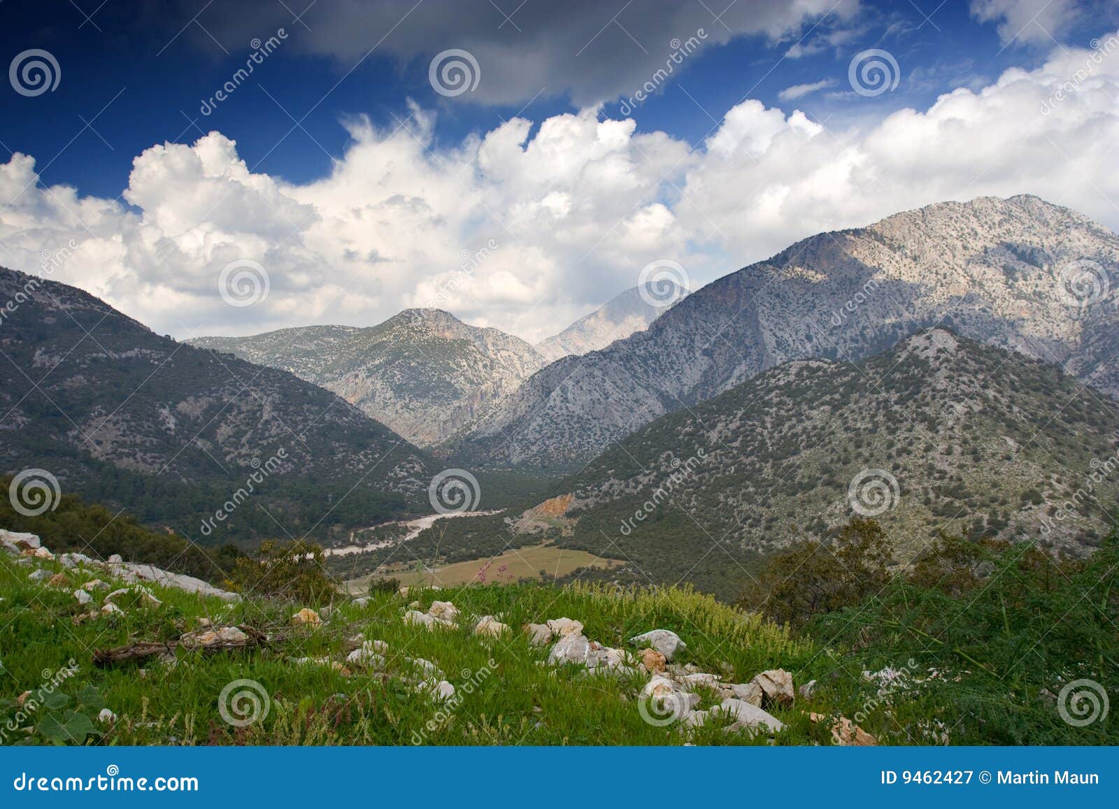 Turkish Mountains stock image. Image of blue, cloud, landscape - 9462427