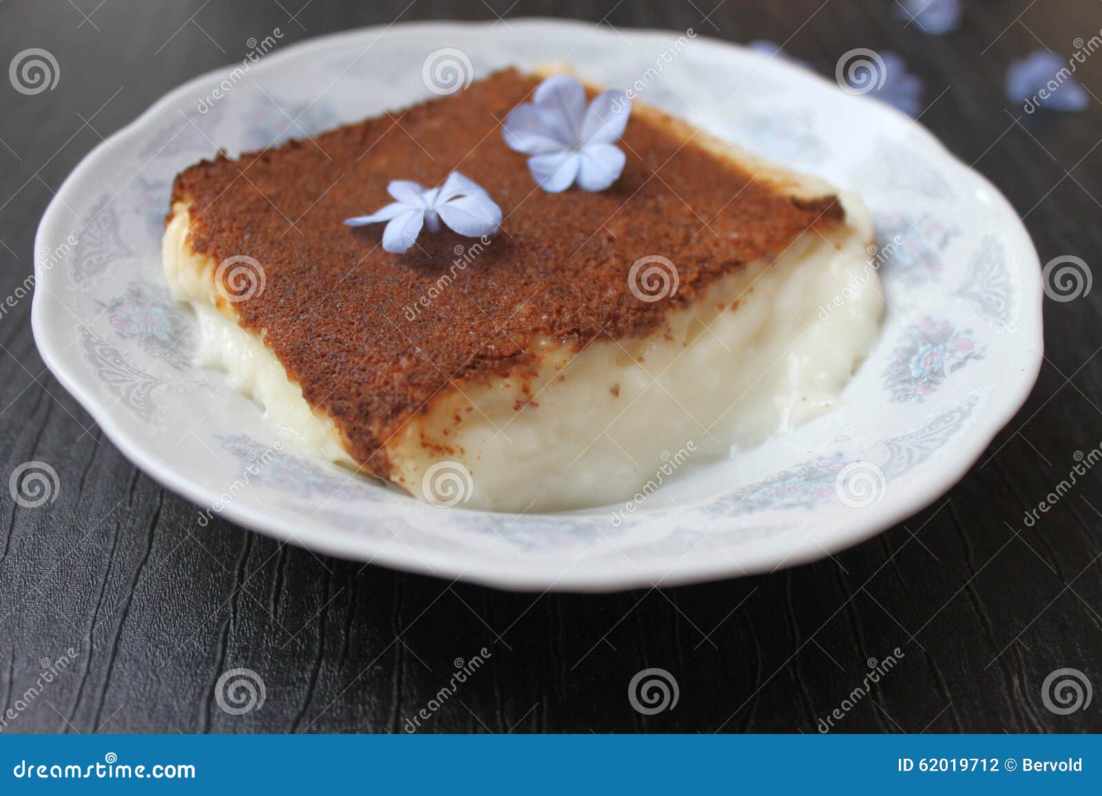 Turkish National Dish Kazan Dibi Rice Pudding Stock Photo - Image of ...
