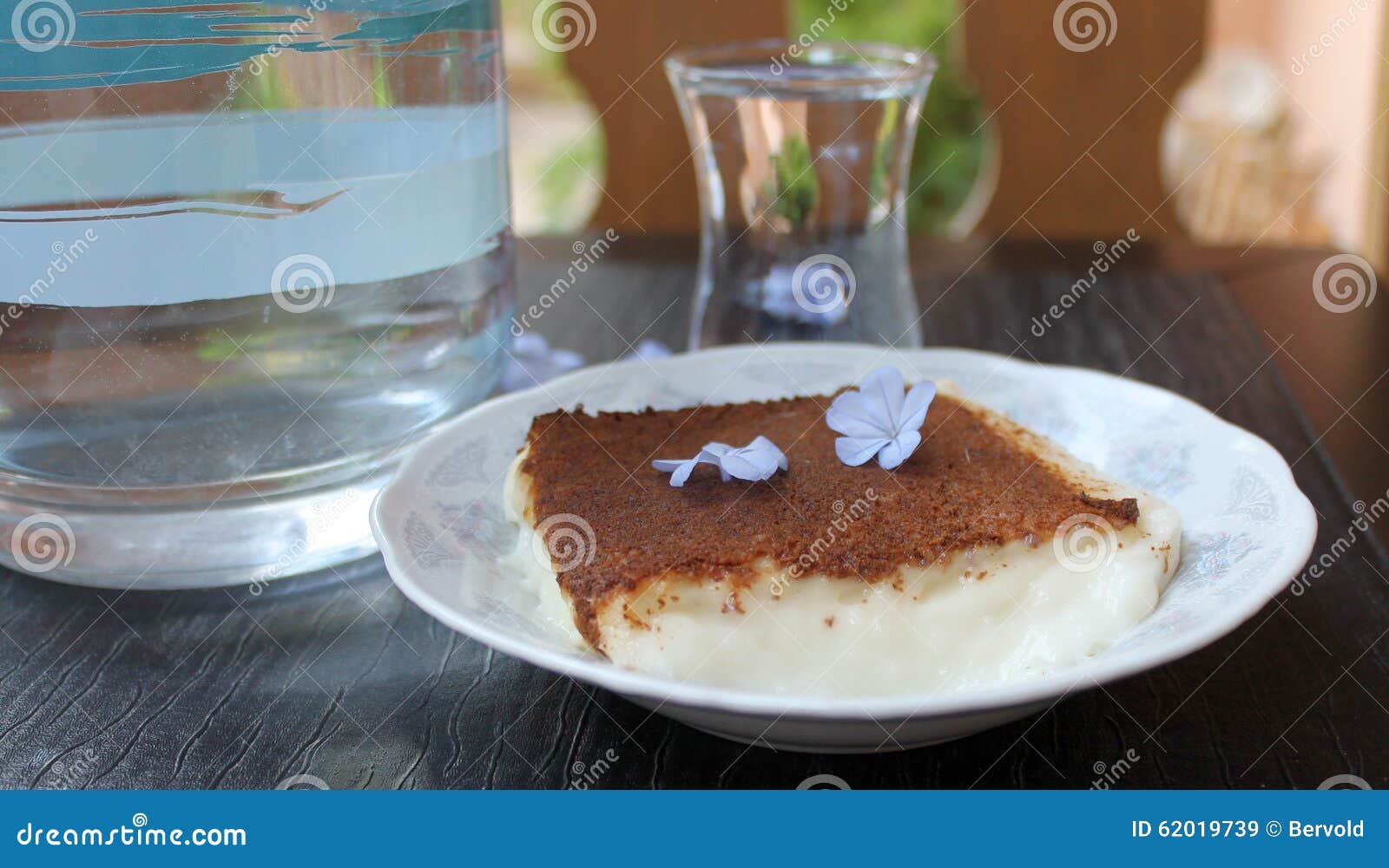 Turkish National Dish Kazan Dibi Rice Pudding Stock Image - Image of ...