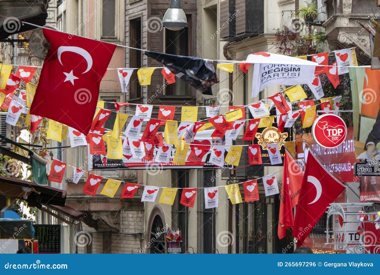 Turkish Flags in Front of a Building Outdoor Editorial Photo - Image of ...
