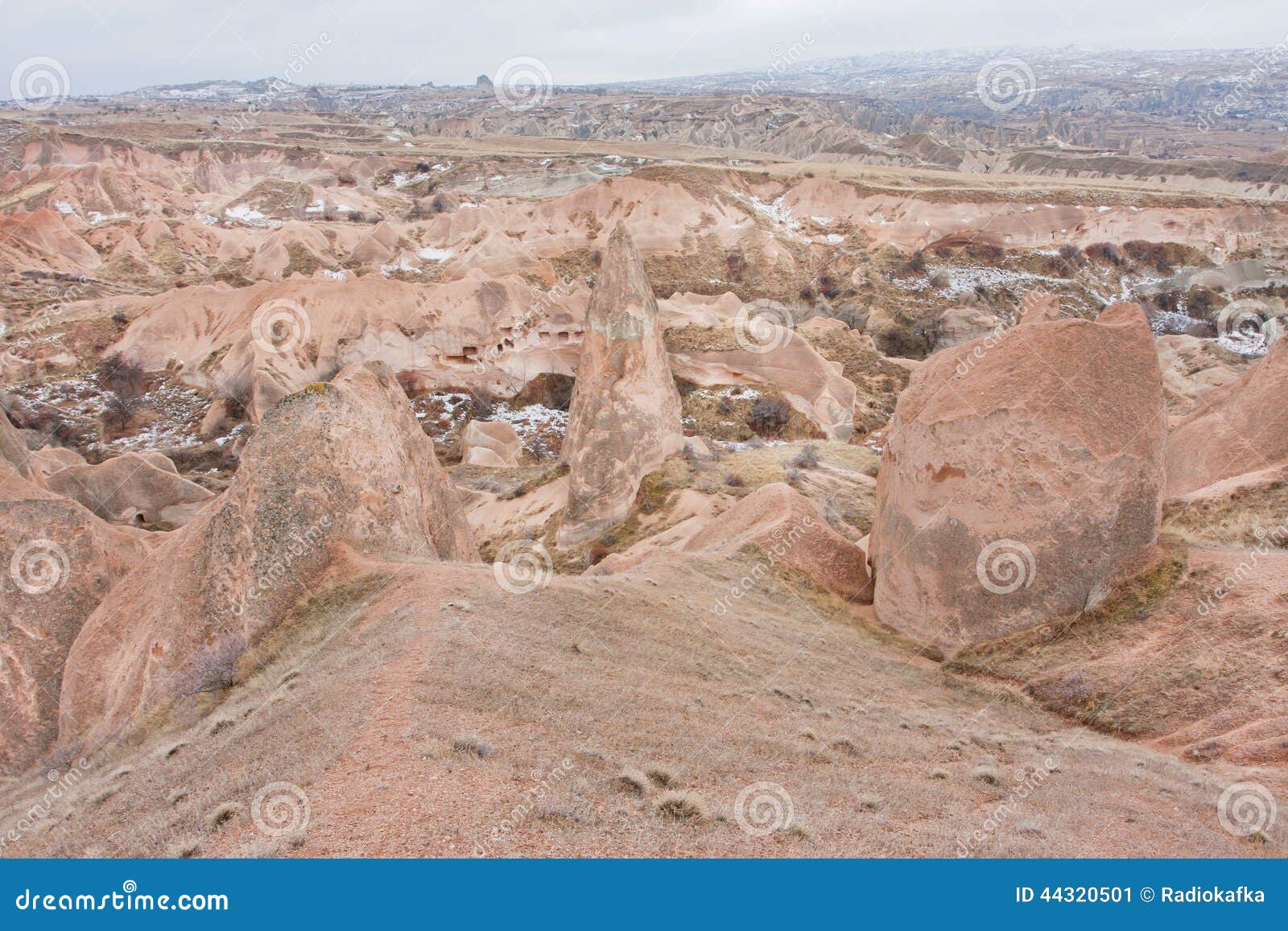 Turkish Natural Landscape at Winter with Mountains Stock Image - Image ...