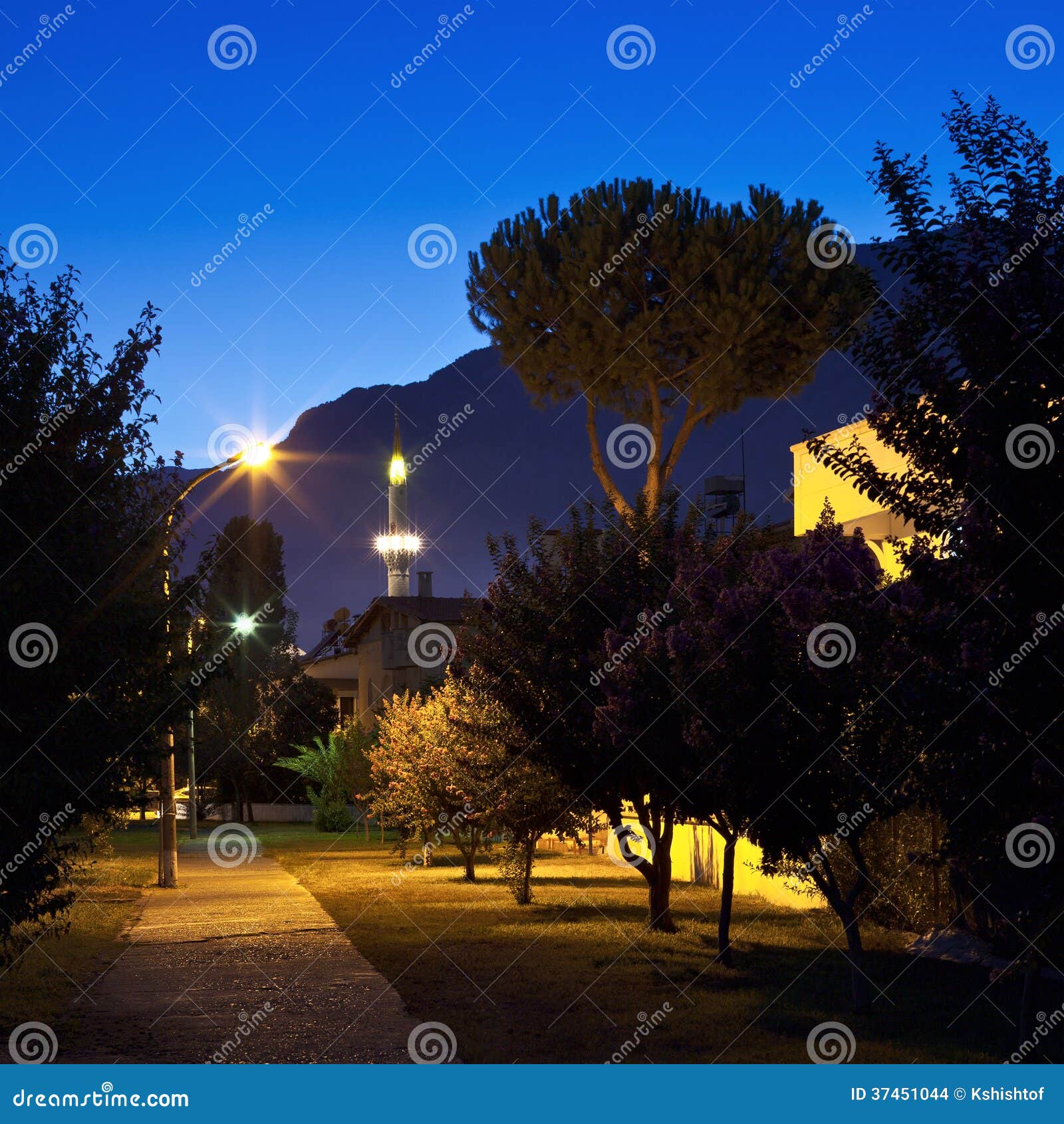 Turkish night stock photo. Image of mountains, evening - 37451044