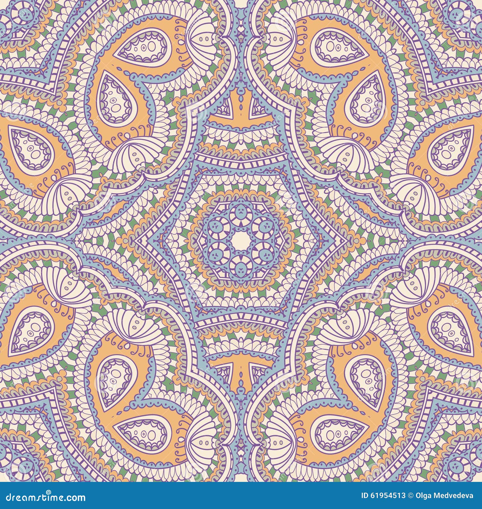 Turkish Ornament Stock Vector - Image: 61954513