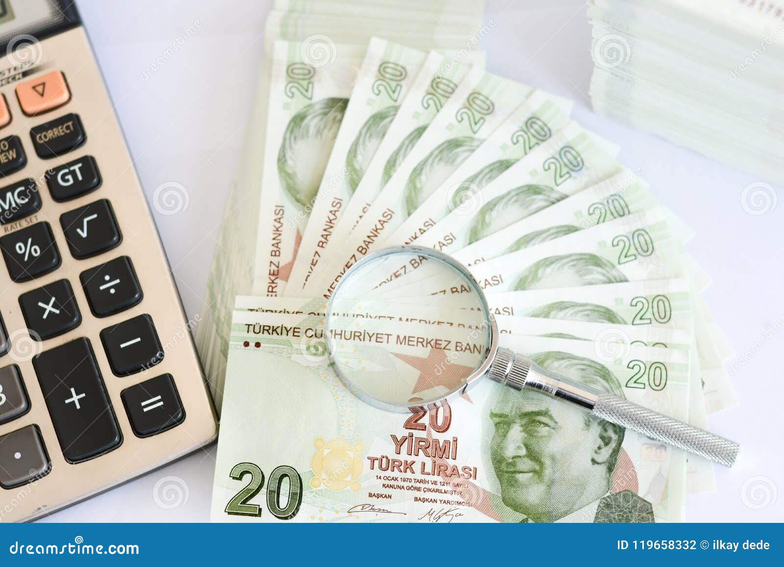 Turkish paper banknotes stock photo. Image of people - 119658332