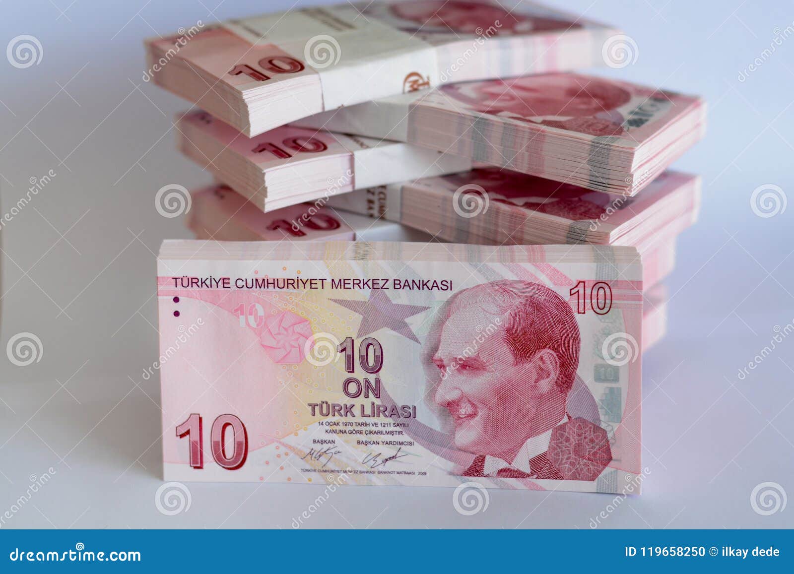 Turkish paper banknotes stock photo. Image of abundance - 119658250