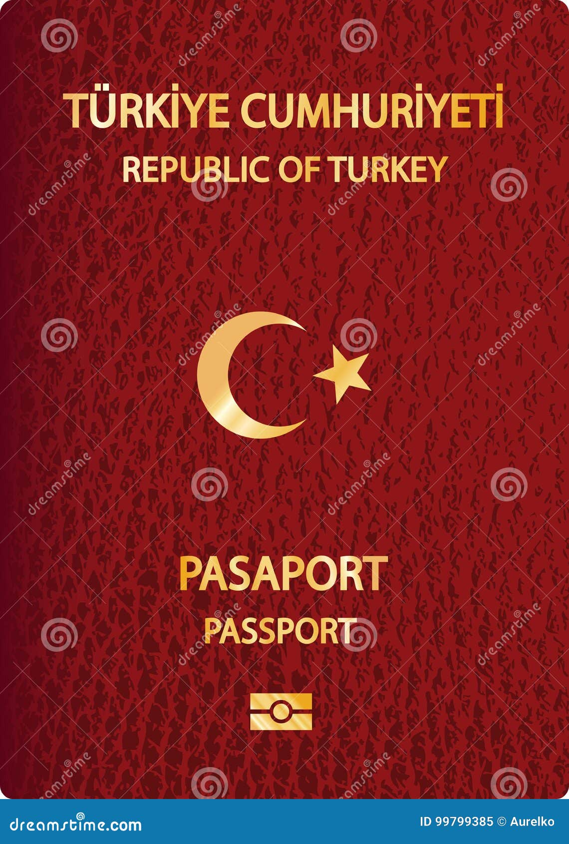 Turkish Passport Template Stock Illustrations – 7 Turkish Passport ...