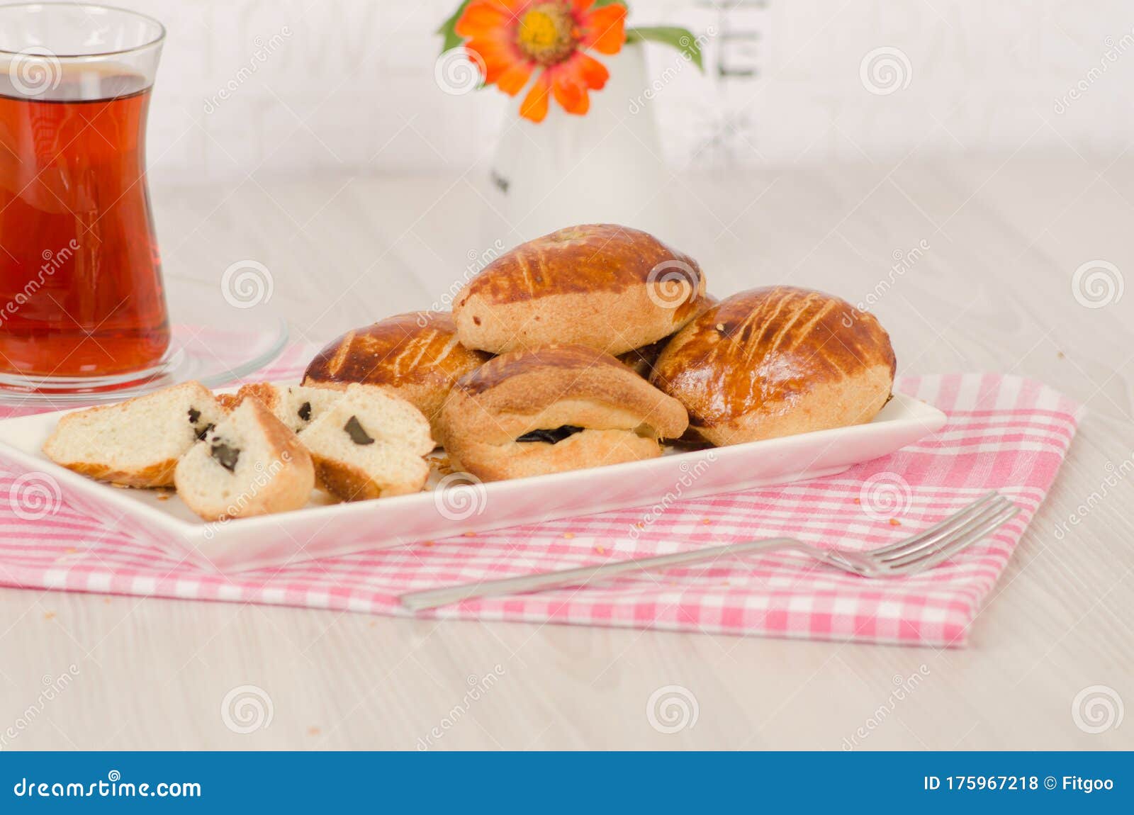 Turkish Pastry from Turkish Cuisine Stock Photo - Image of next, black ...