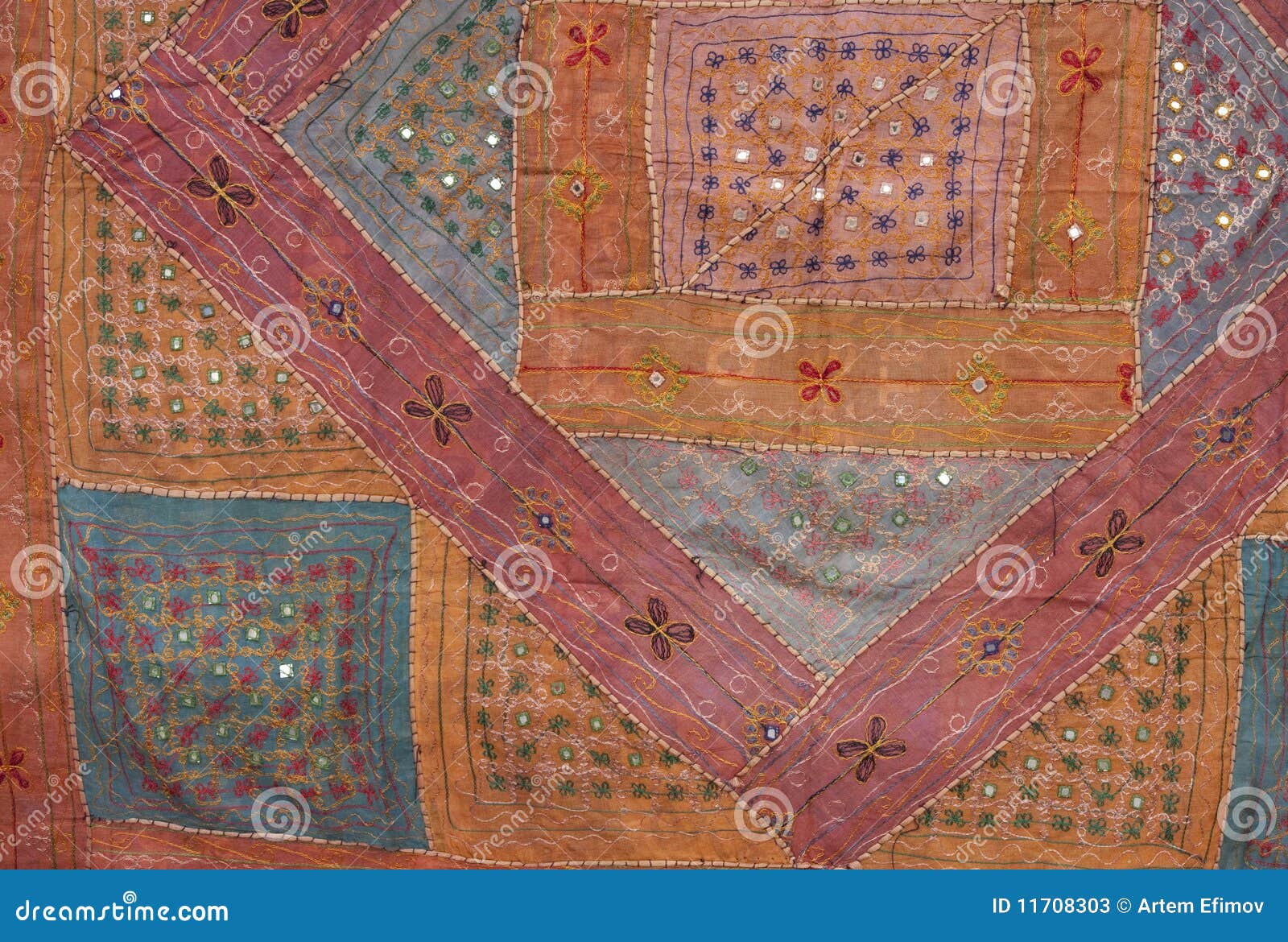 Turkish patchwork stock image. Image of traditional, green - 11708303