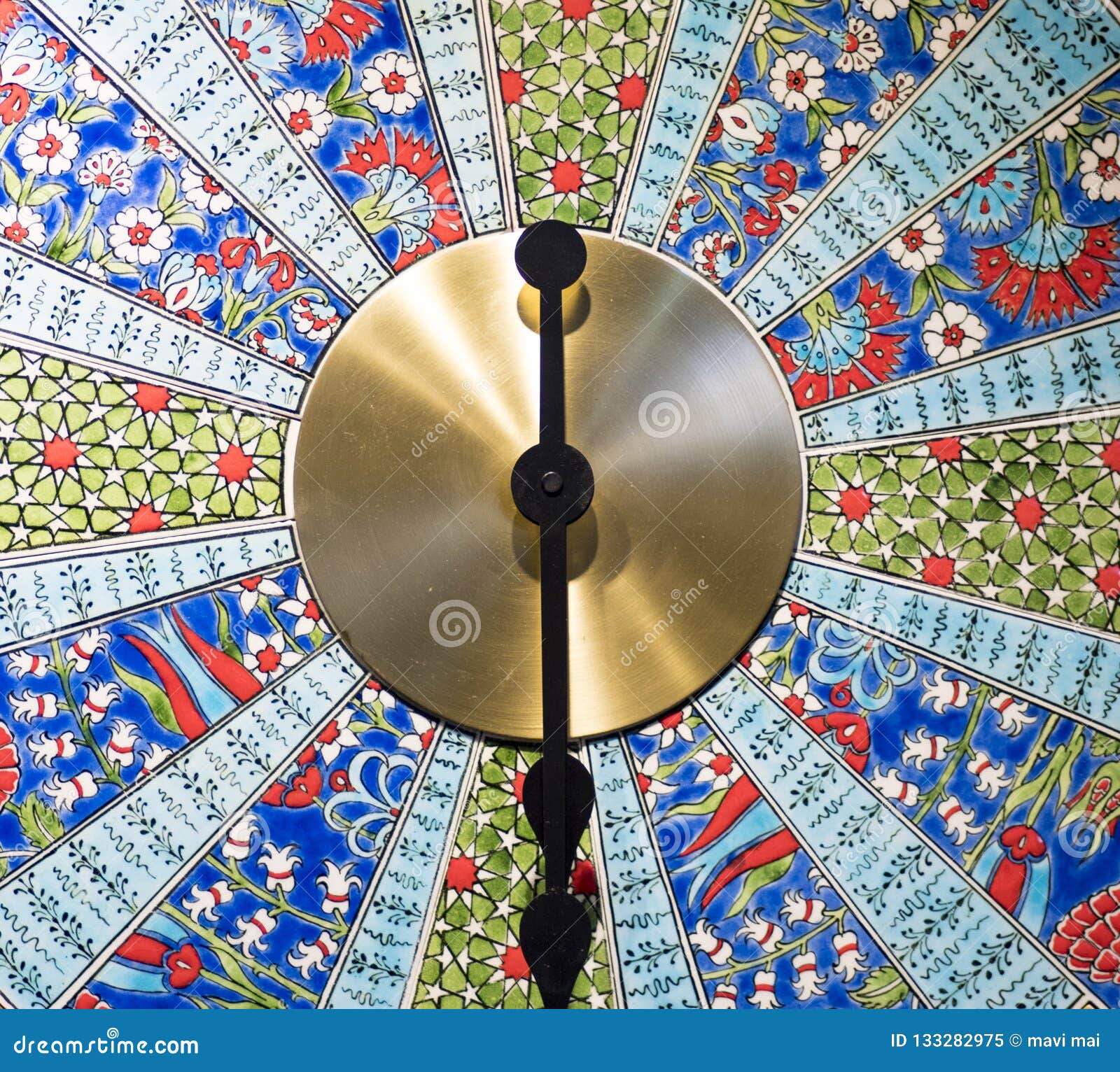 Turkish Pattern on a Ceramic Wall in Istanbul, Turkey Stock Image ...
