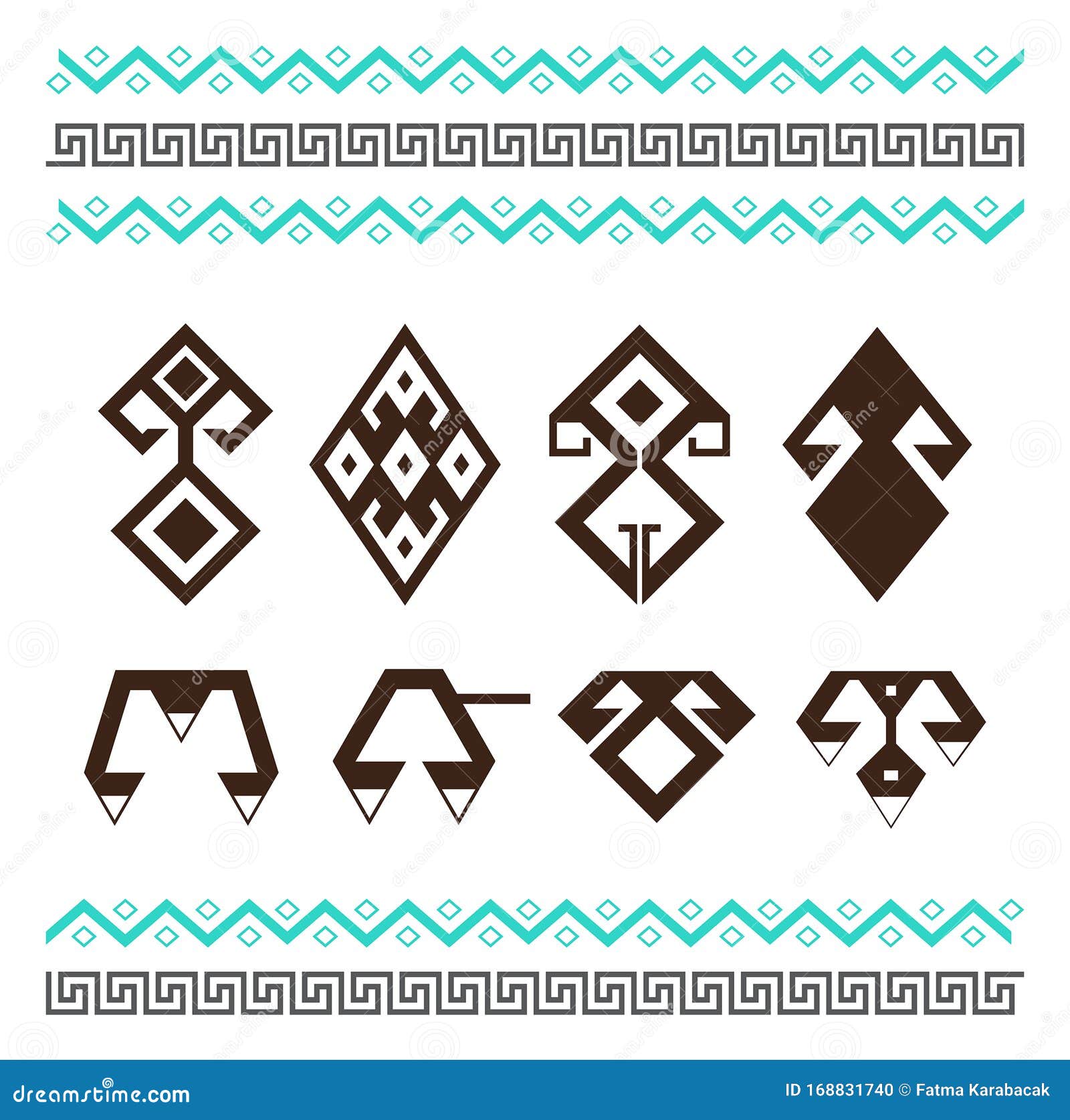 Turkish Pattern, Textures and Traditional Motifs. Stock Vector ...