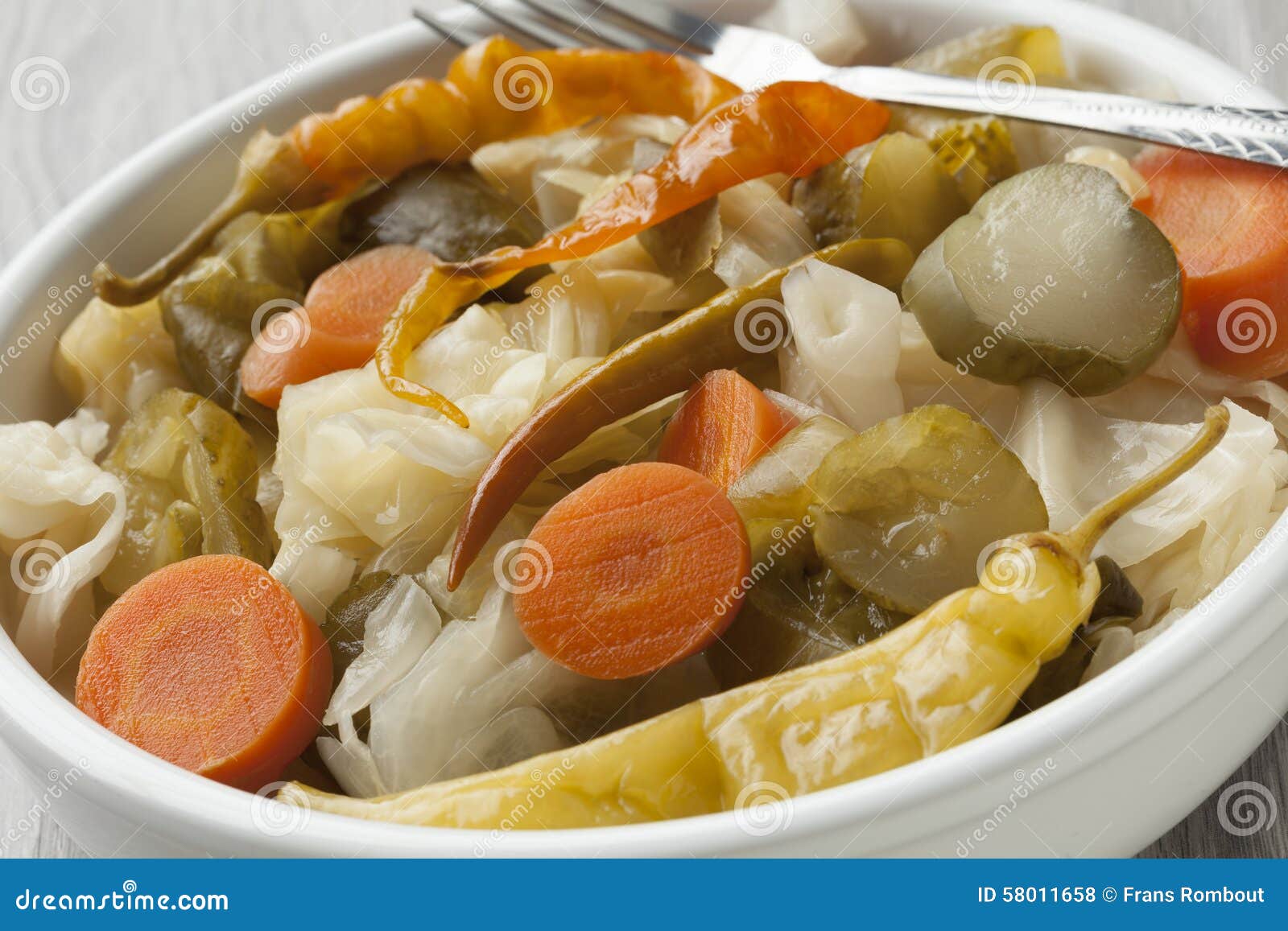 Turkish pickled vegetables stock photo. Image of marinated - 58011658