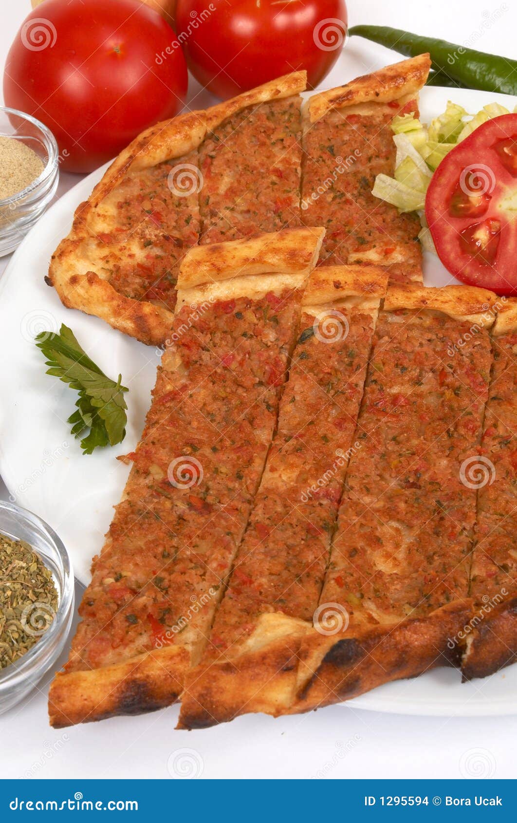 Turkish pide stock photo. Image of meal, restaurant, order - 1295594