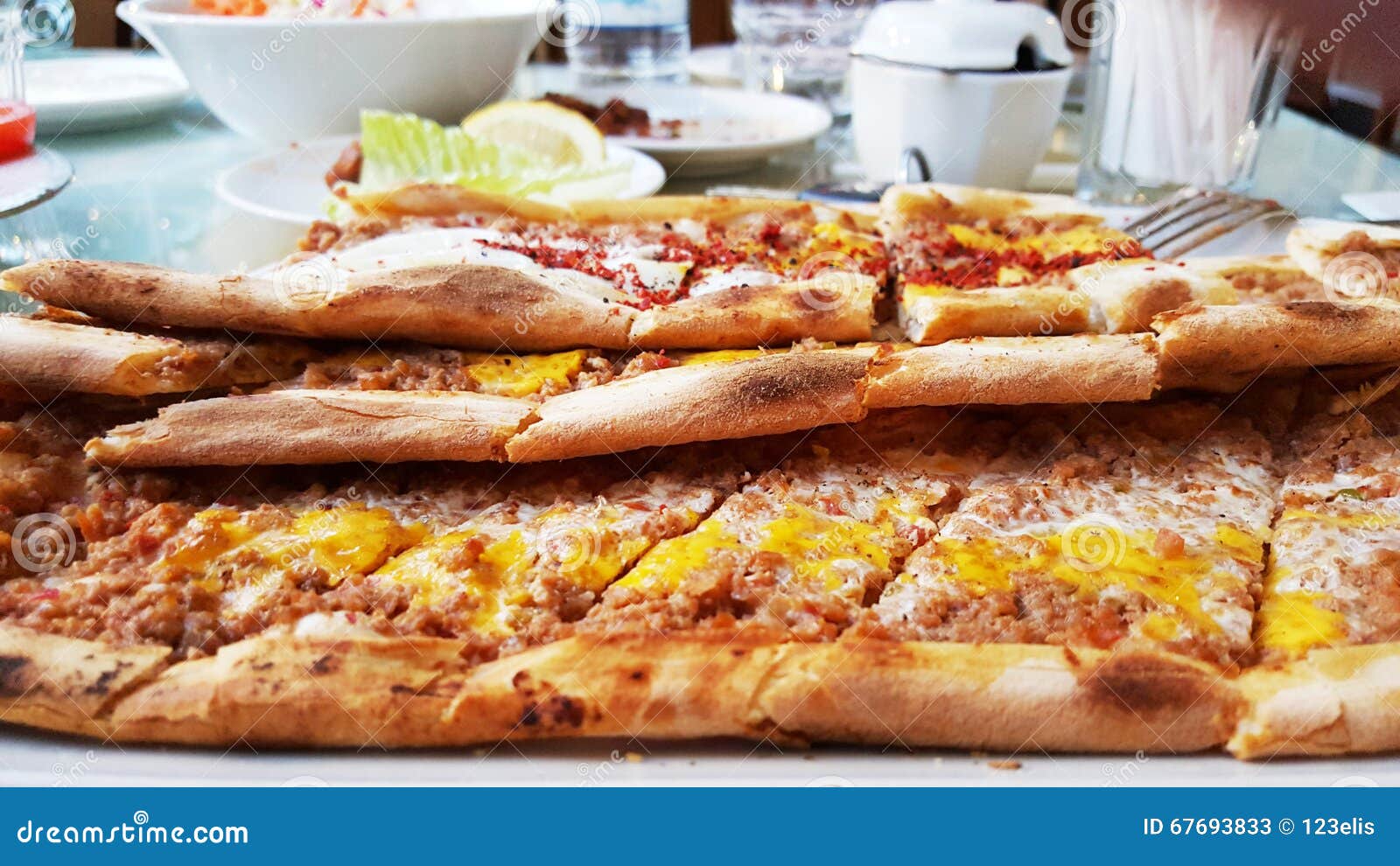 Turkish Pide stock image. Image of homemade, delicious - 67693833