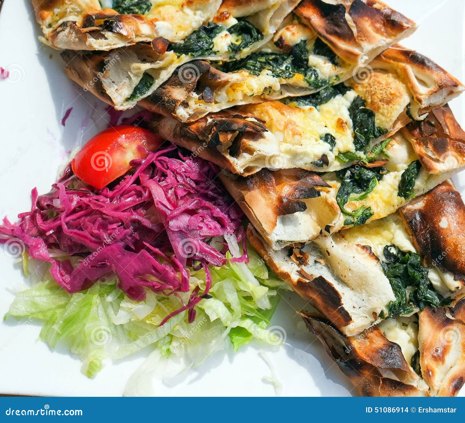 Turkish Pide pizza stock photo. Image of baked, crust - 51086914