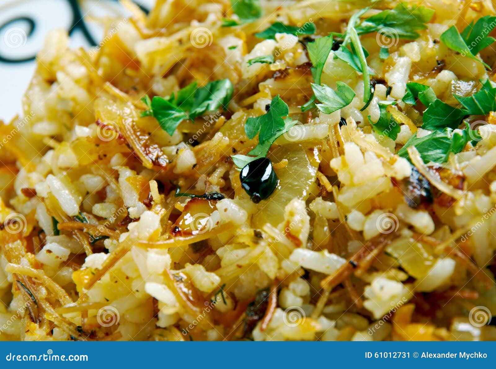 Turkish Pilaf stock image. Image of asia, dinner, round - 61012731